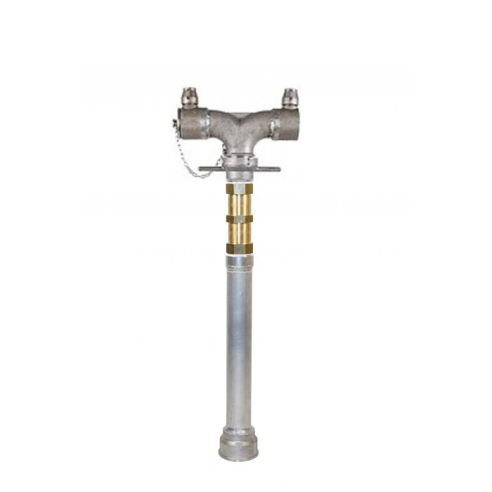 Aqua Check 2 1/2Inch Aluminium Double Headed Standpipe With 2Inch ...