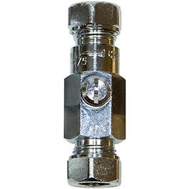 Aqua Check 15mm Double Check Valve Chrome Plated